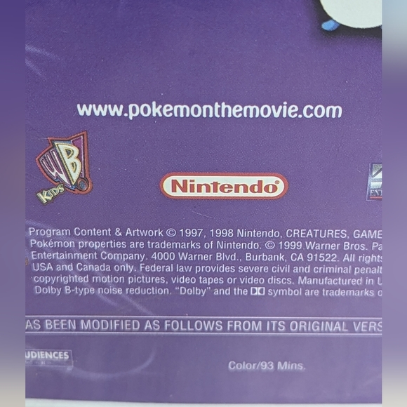 Nintendo | Media | Vtg Y2k Pokemon The St Movie Vhs Tapes Mewtwo Vs Mew ...